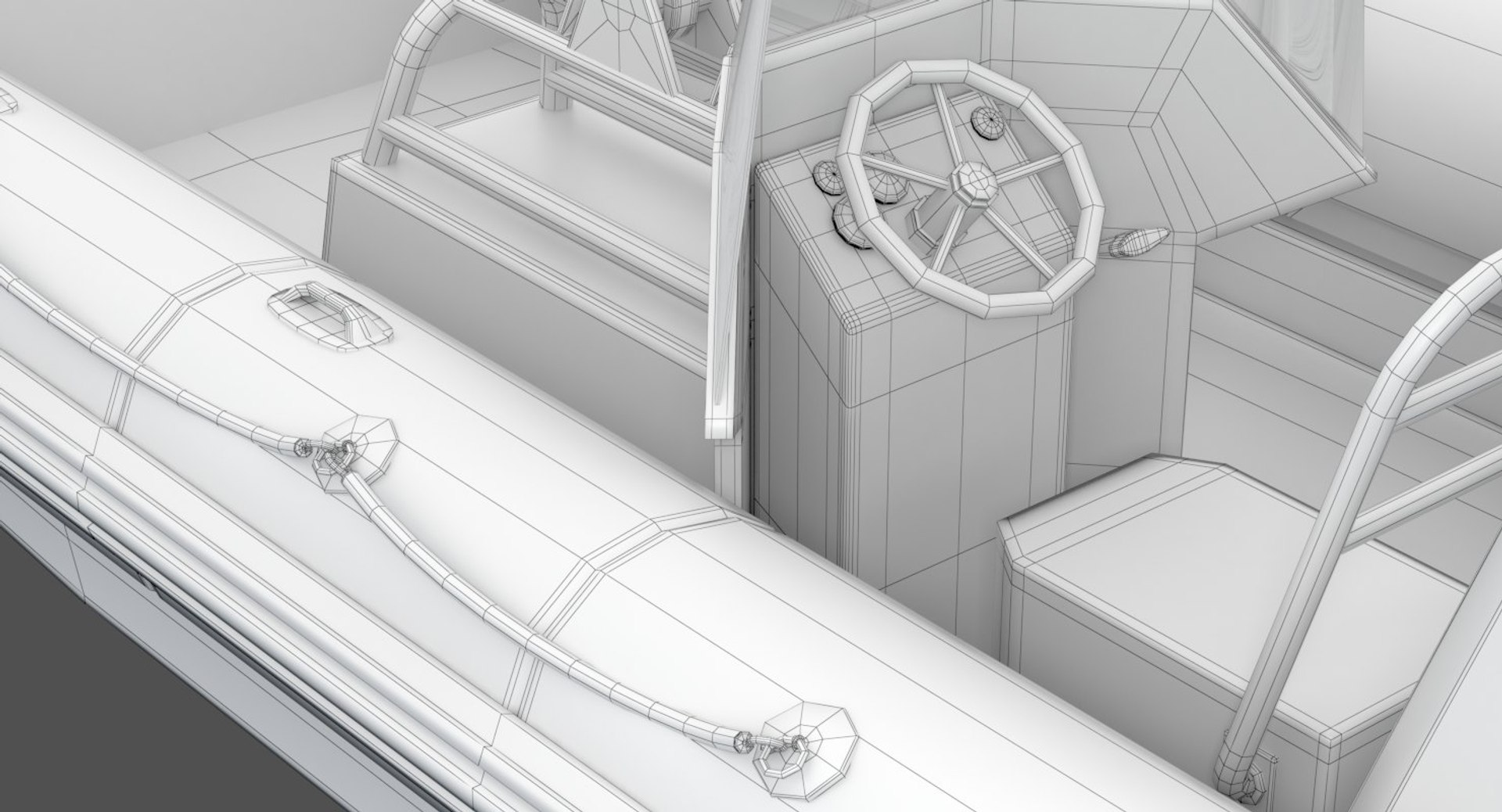 Fast Boat Rigid Inflatable 3d 3ds