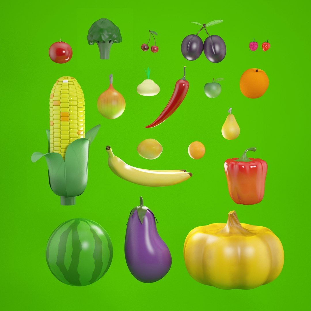 3d Model Fruits