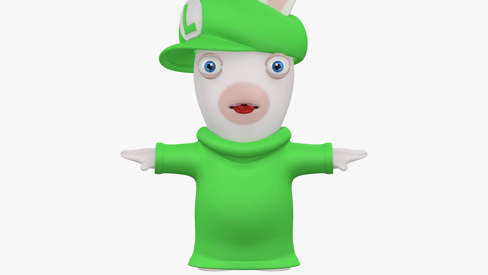 3D Rabbid Luigi Character 8K Kingdom Battle Model - TurboSquid 1878728