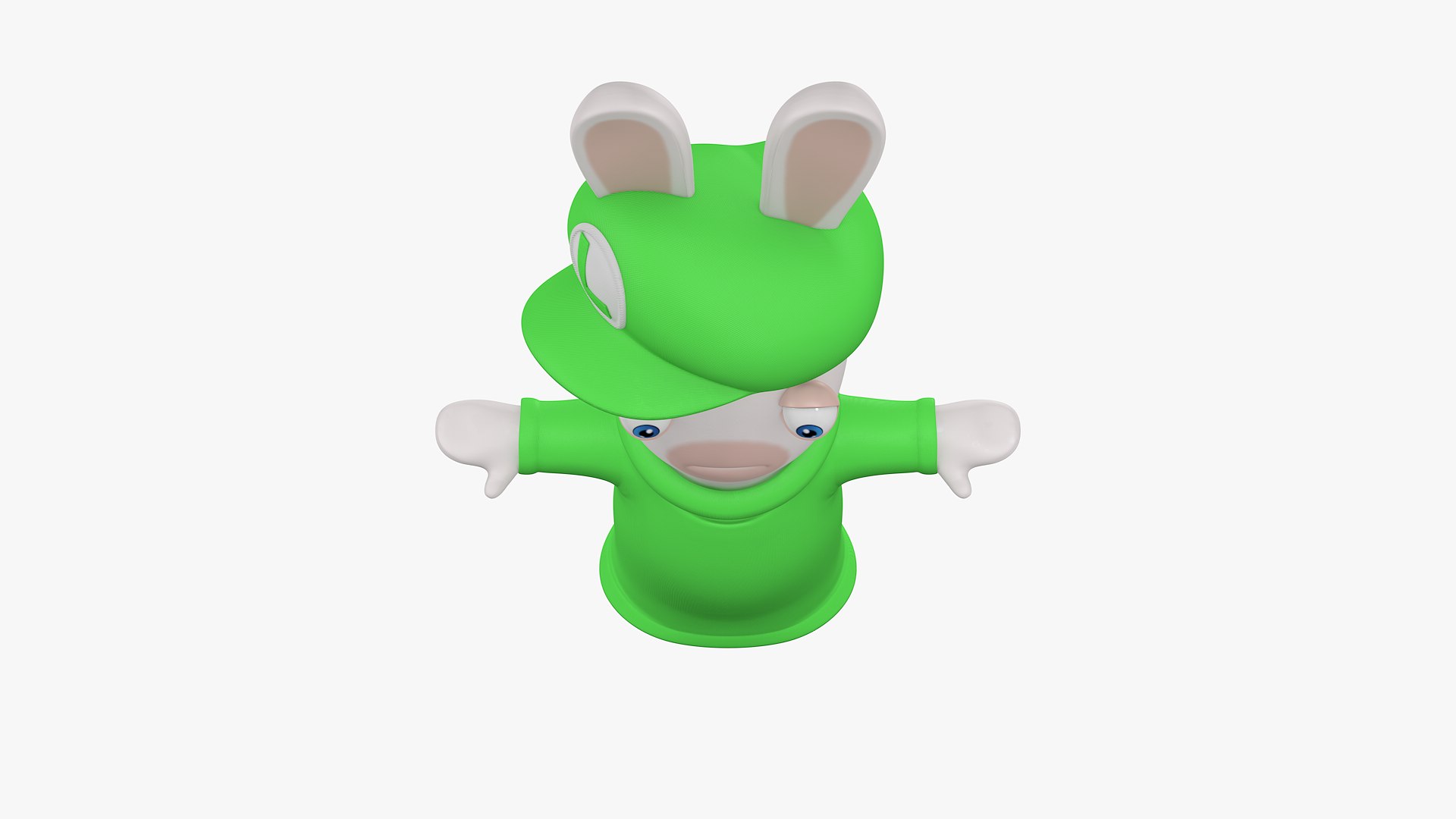 3D Rabbid Luigi Character 8K Kingdom Battle Model - TurboSquid 1878728