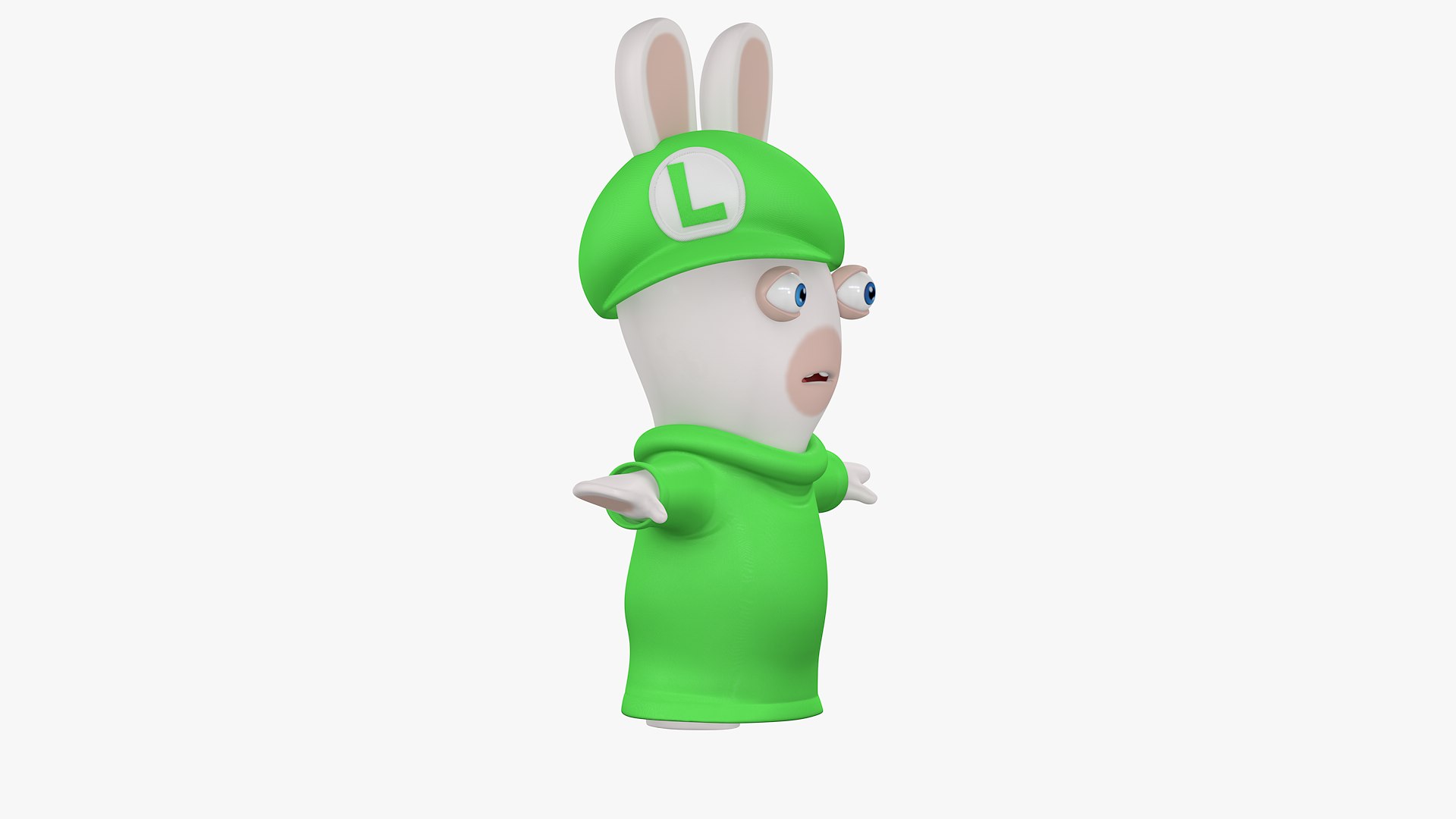 3D Rabbid Luigi Character 8K Kingdom Battle Model - TurboSquid 1878728