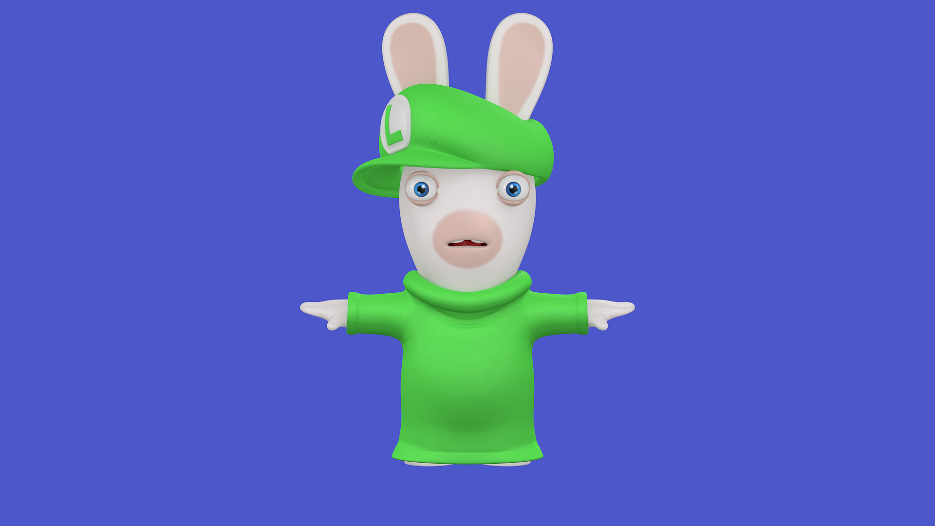 3D Rabbid Luigi Character 8K Kingdom Battle Model - TurboSquid 1878728