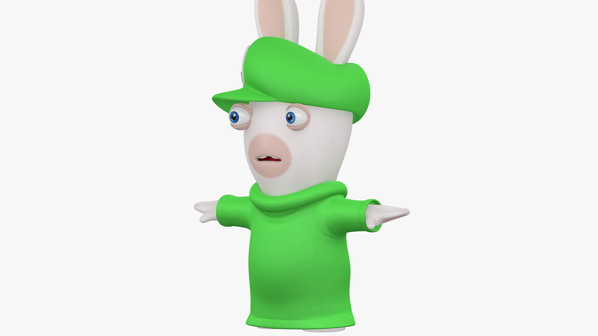 3D Rabbid Luigi Character 8K Kingdom Battle Model - TurboSquid 1878728