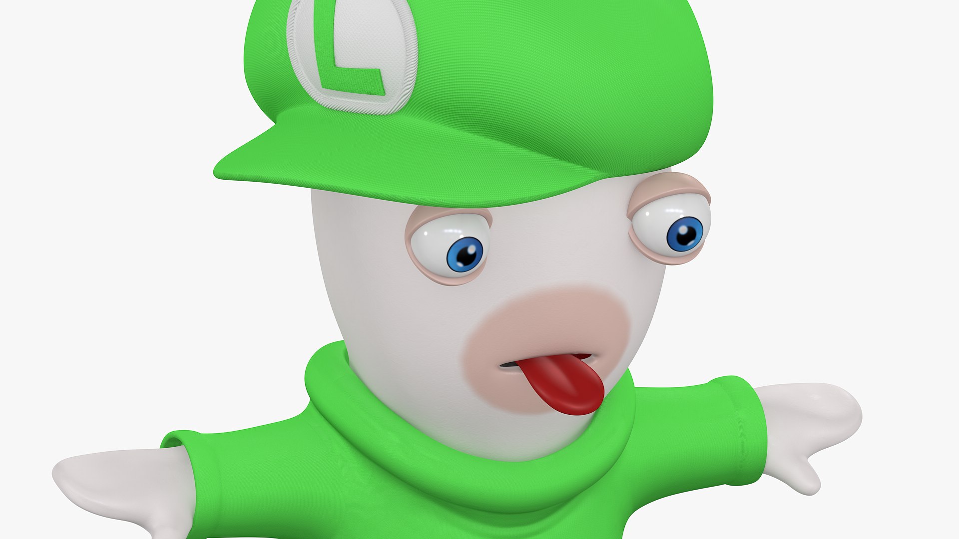 3D Rabbid Luigi Character 8K Kingdom Battle Model - TurboSquid 1878728