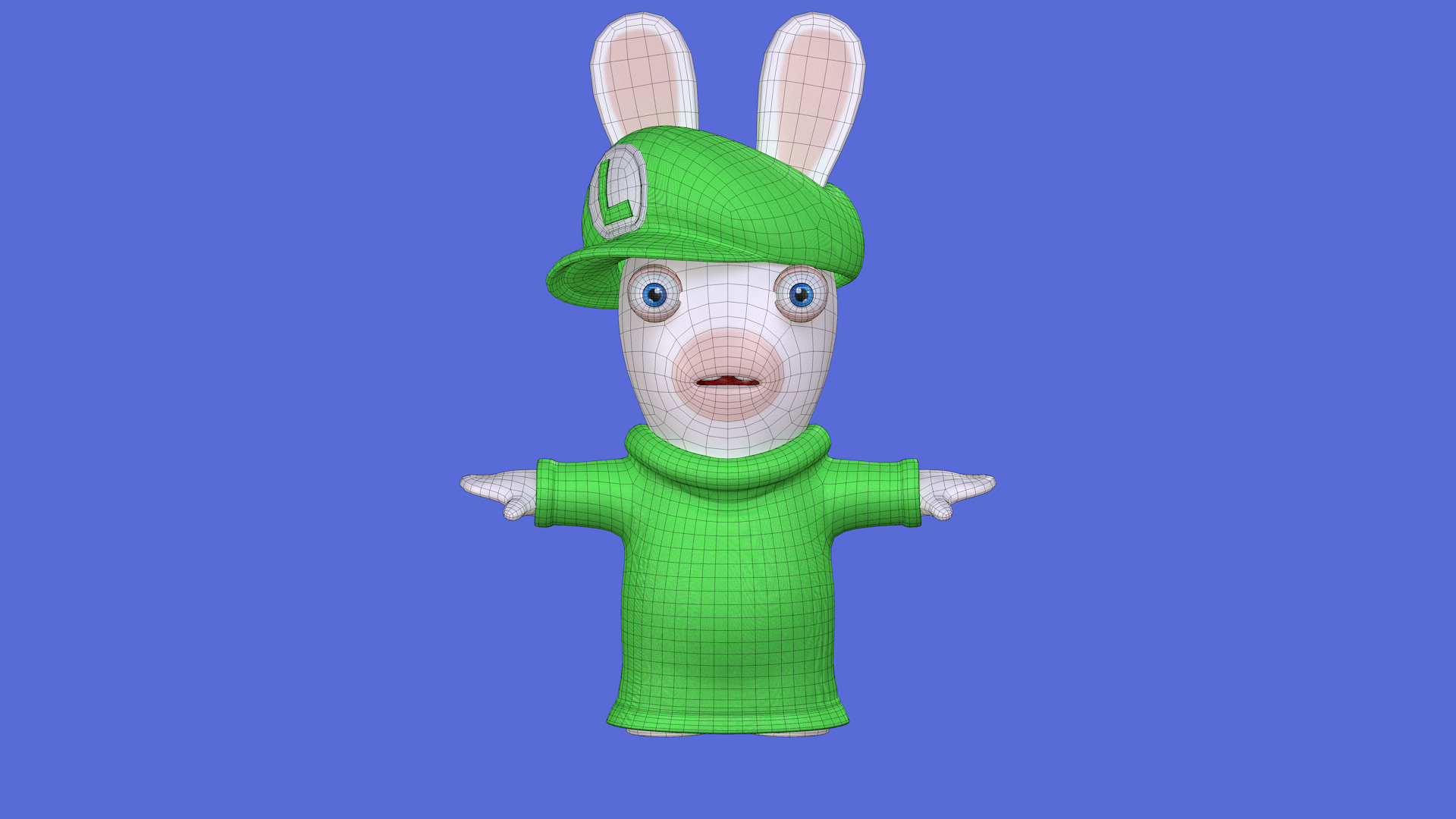 3D Rabbid Luigi Character 8K Kingdom Battle Model - TurboSquid 1878728