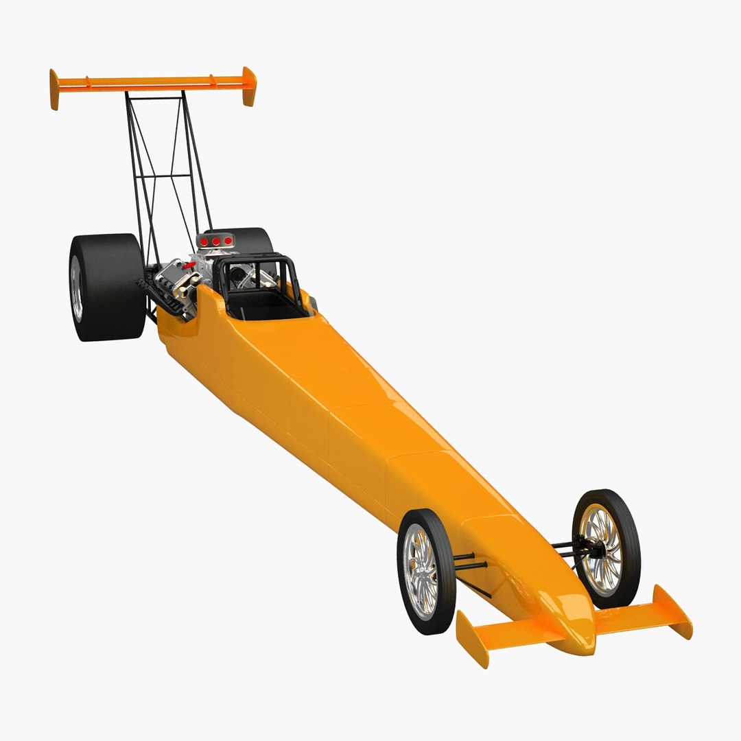 3d model dragway stadium fuel dragster