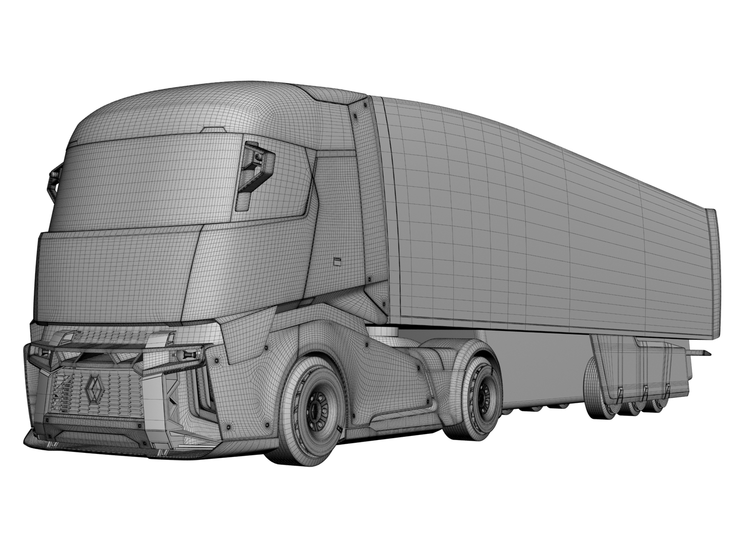 3d model of renault concept truck