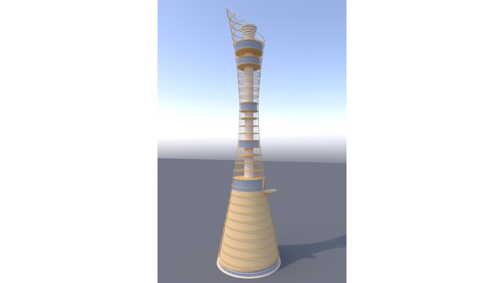 Aspire Tower In Doha Qatar 3D Model - TurboSquid 1772289