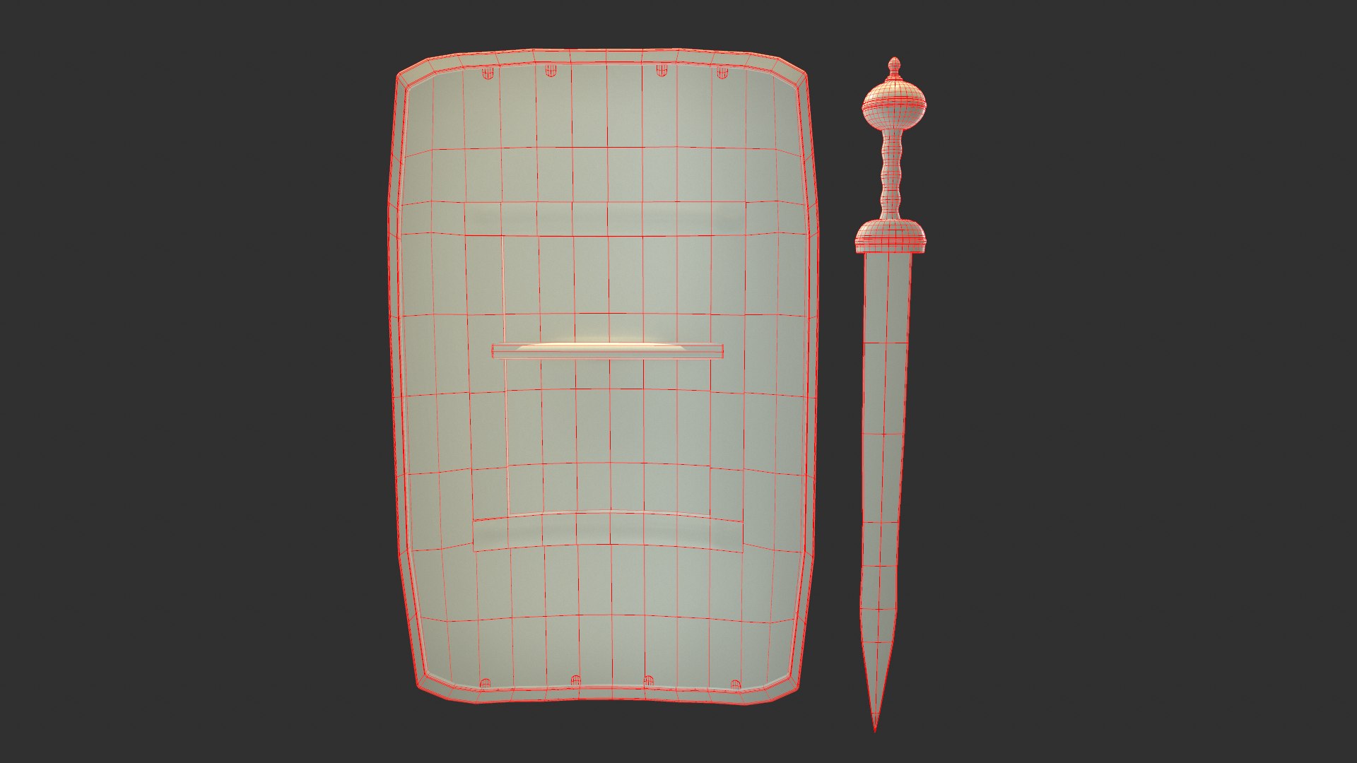 Gladius And Scutum 3D Model - TurboSquid 1923903
