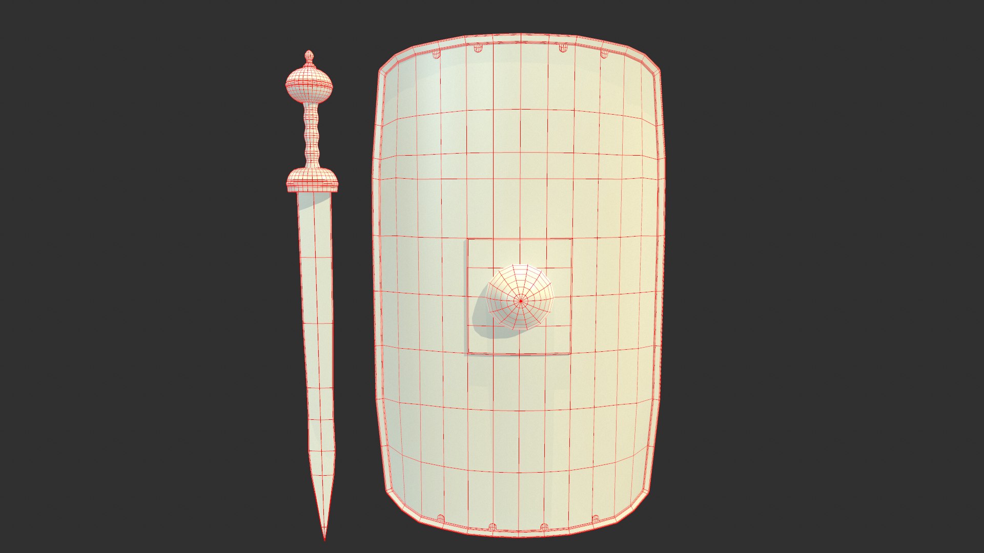 Gladius And Scutum 3D Model - TurboSquid 1923903