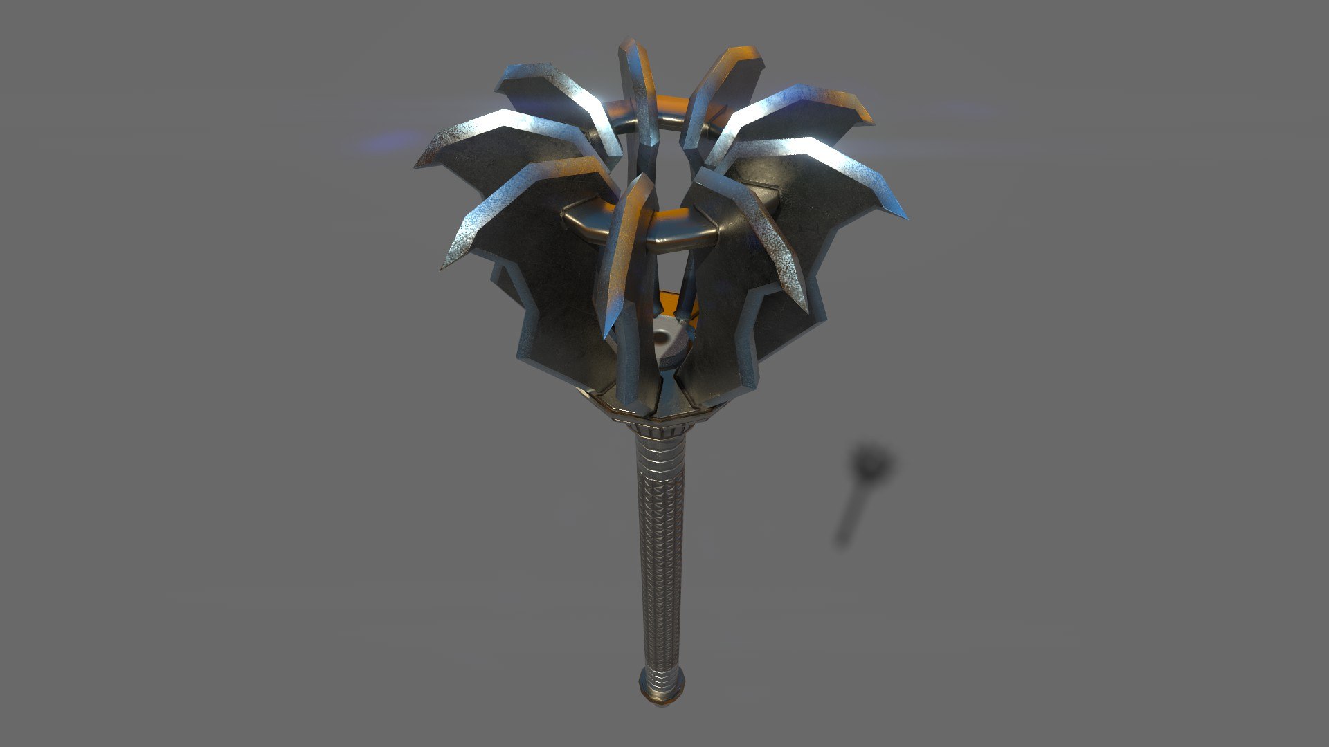 3D Game Ready Low Poly Fantasy Mace Model - TurboSquid 1851116