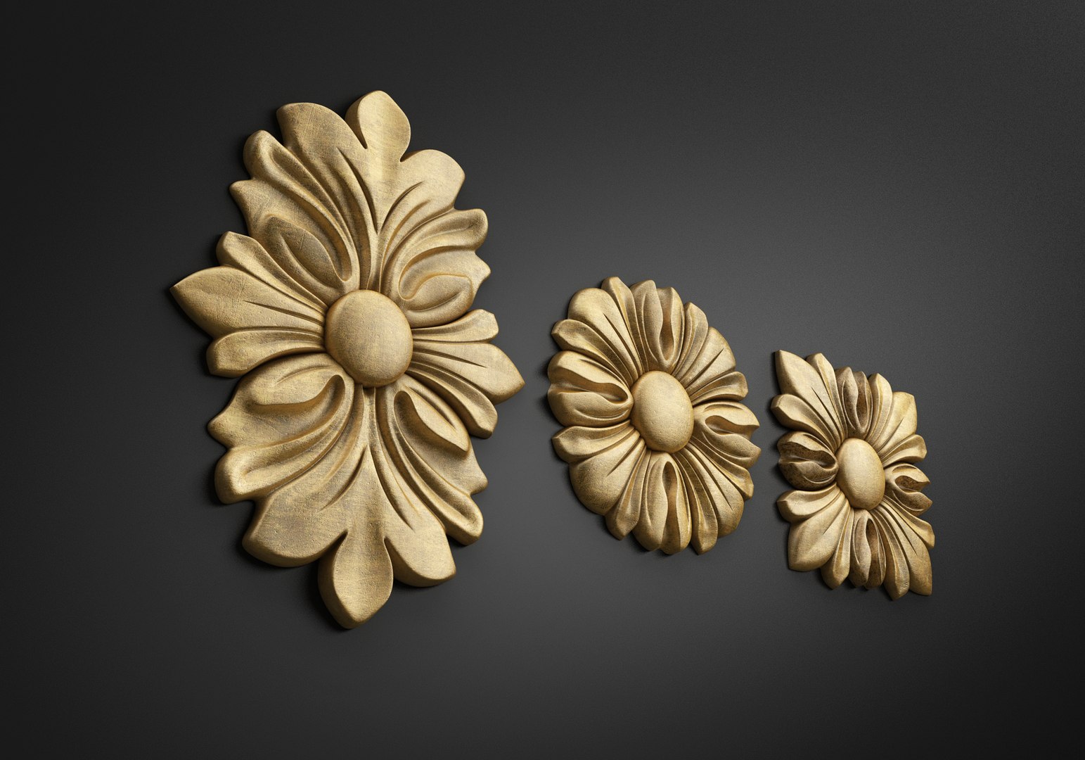 3D Carved Rosette Model - TurboSquid 2086408
