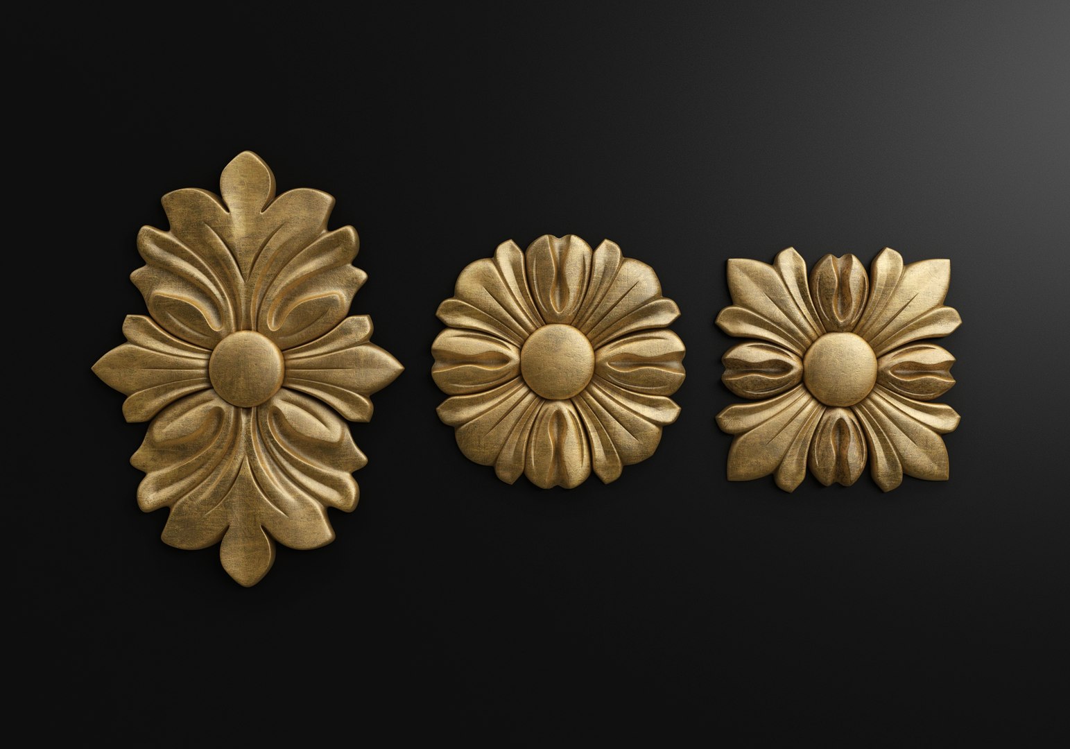 3D Carved Rosette Model - TurboSquid 2086408