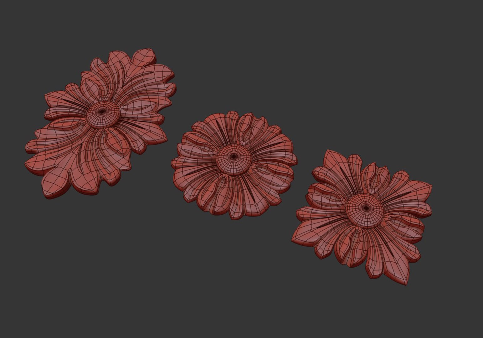 3D Carved Rosette Model - TurboSquid 2086408