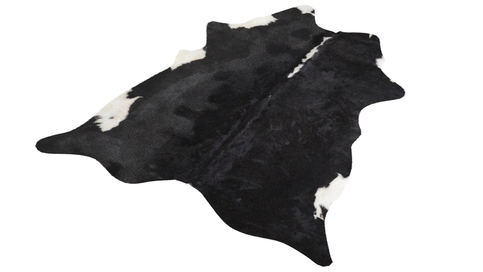 3D Model Black And White Cowhide Rug A24318 - TurboSquid 2238951