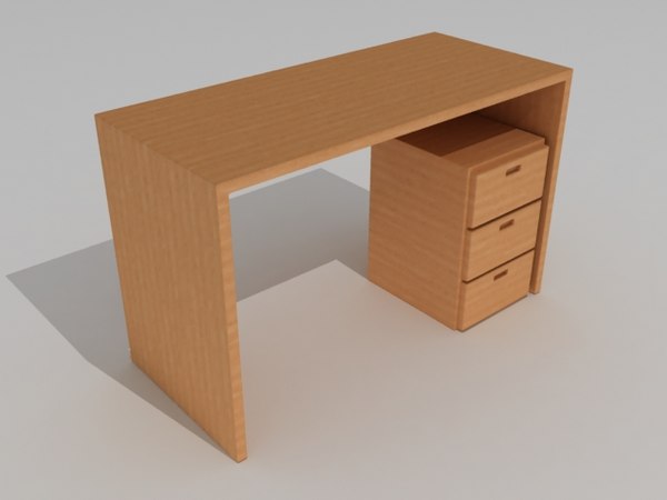 3d desk escritorio model