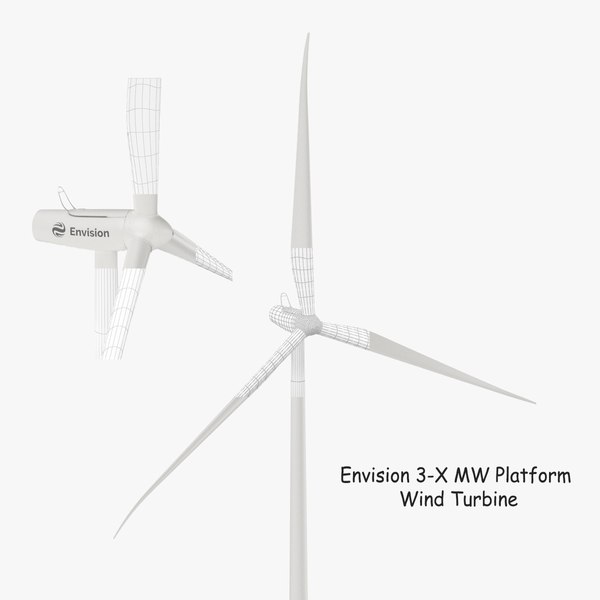 modelo 3d Aerogenerador de plataforma Envision 3-X MW - TurboSquid 2254006