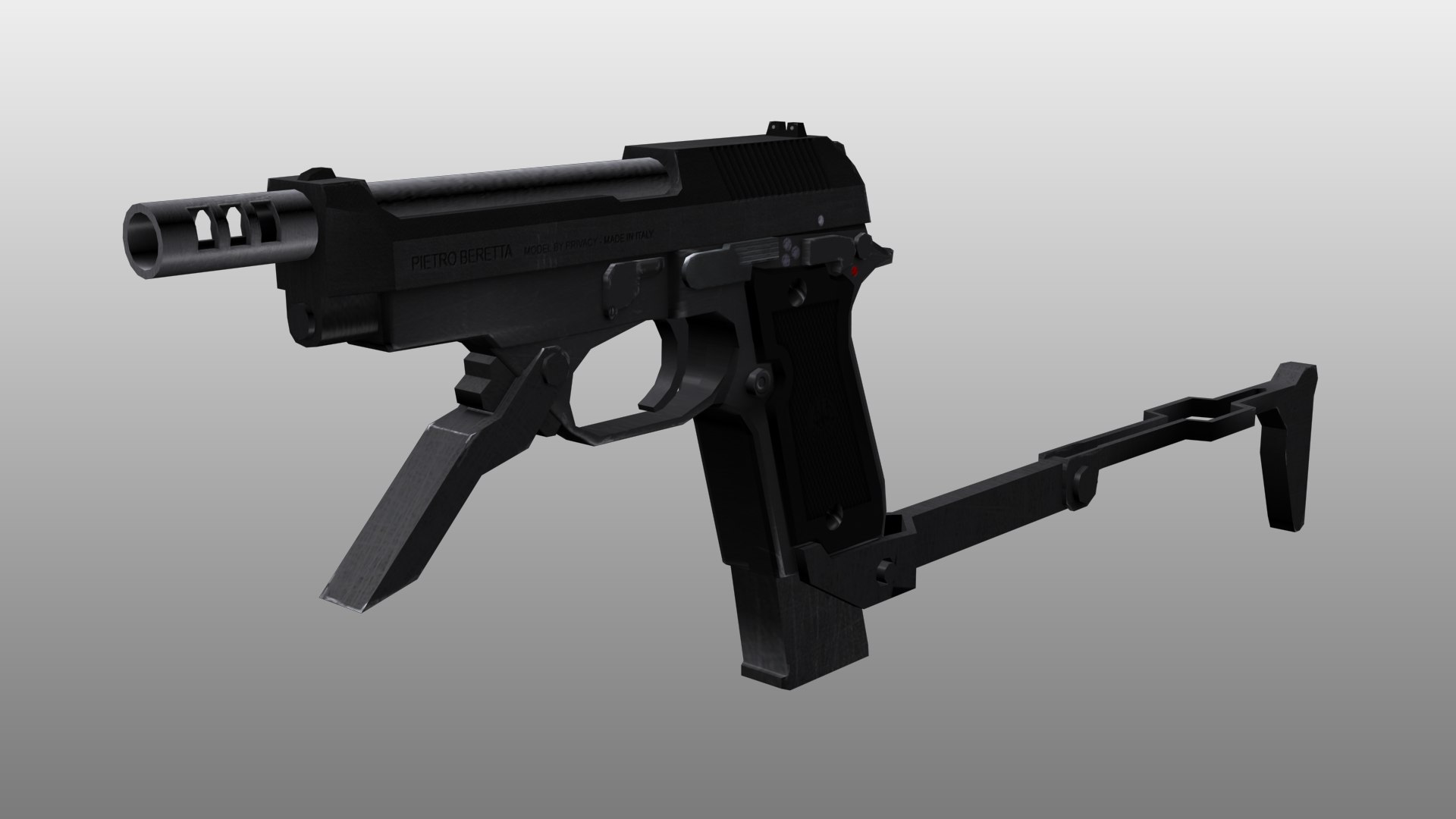 Beretta M93r 3d 3ds