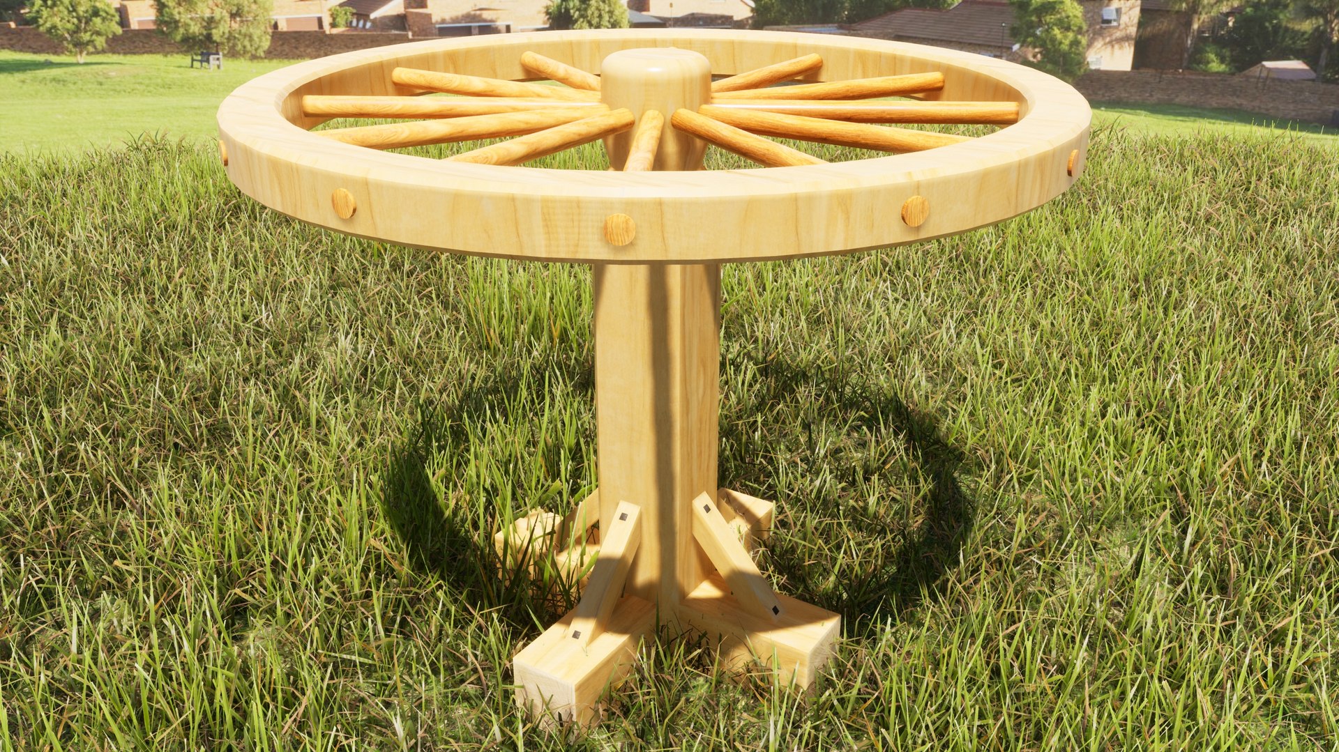 3D breaking wheel model - TurboSquid 1601431