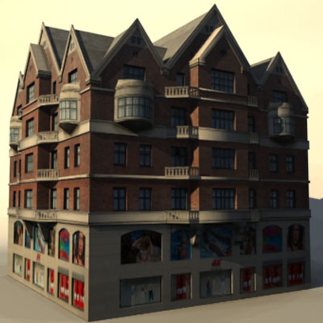 Copenhagen Building 3d Model