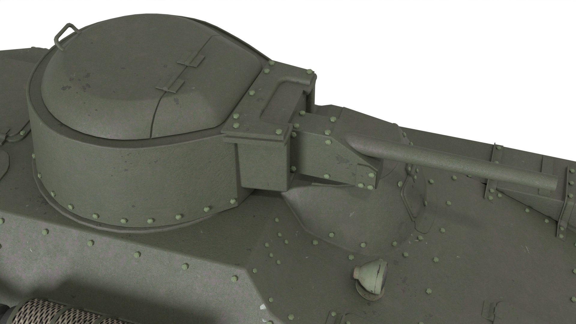 WWII Japanese Light Tank Type 95 Ha-Go 3D Model - TurboSquid 2391090