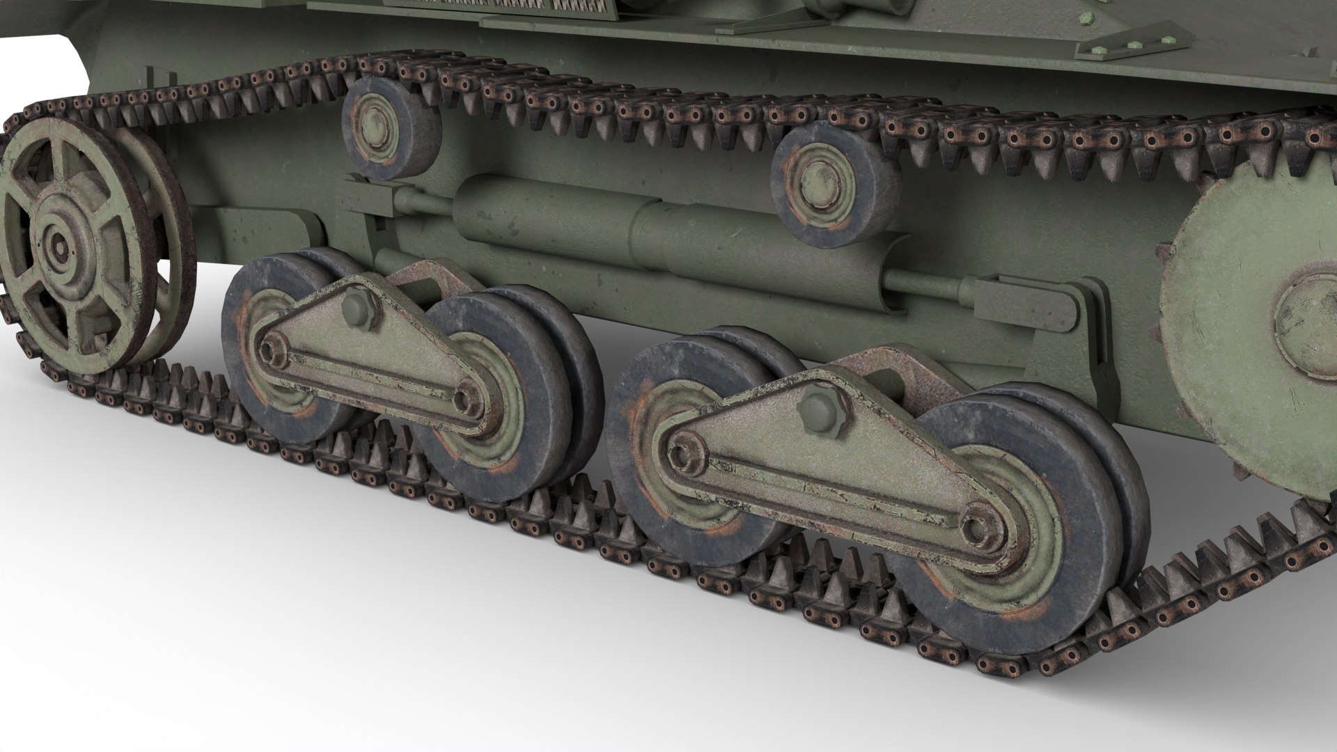 WWII Japanese Light Tank Type 95 Ha-Go 3D Model - TurboSquid 2391090