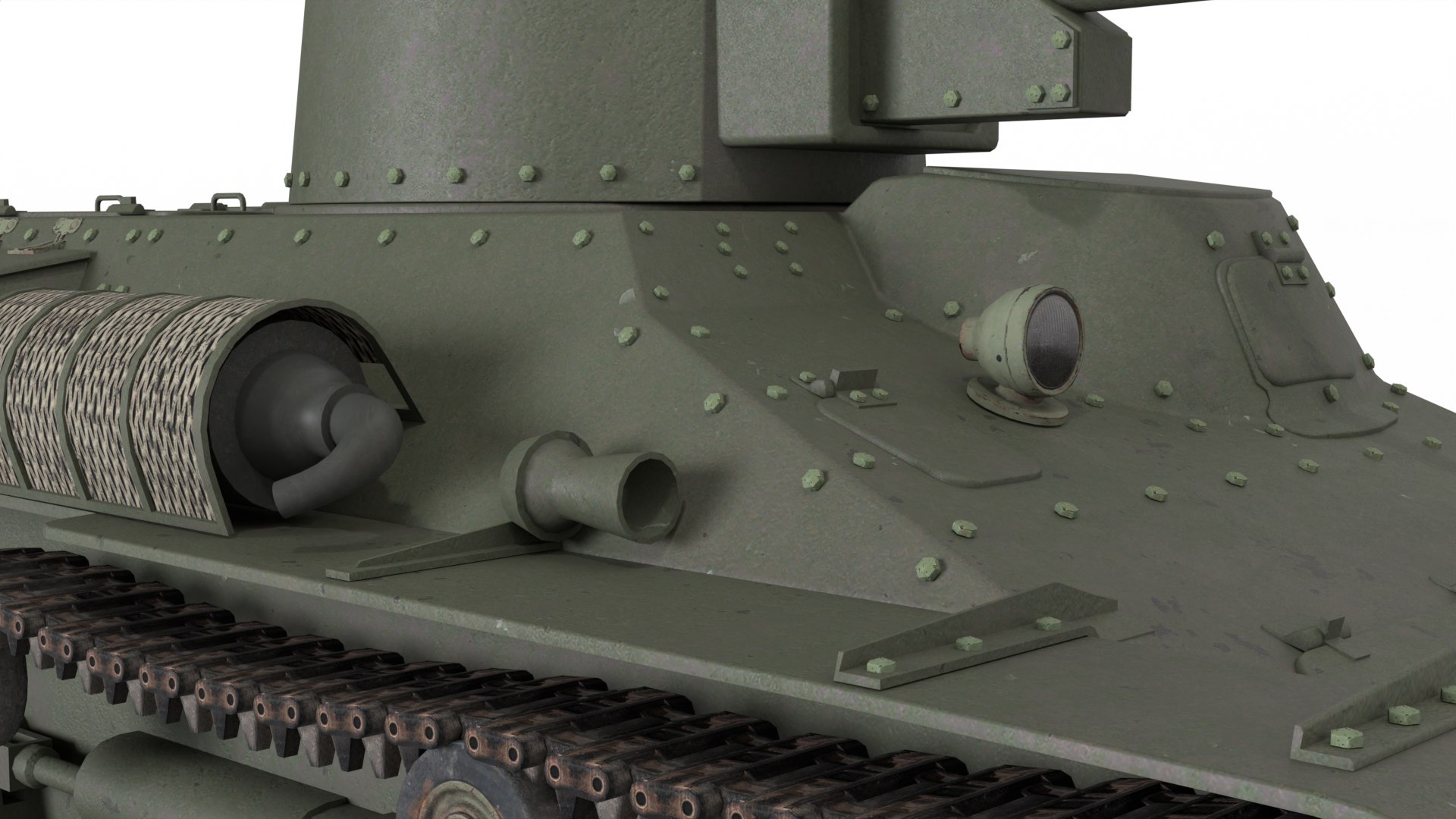 WWII Japanese Light Tank Type 95 Ha-Go 3D Model - TurboSquid 2391090