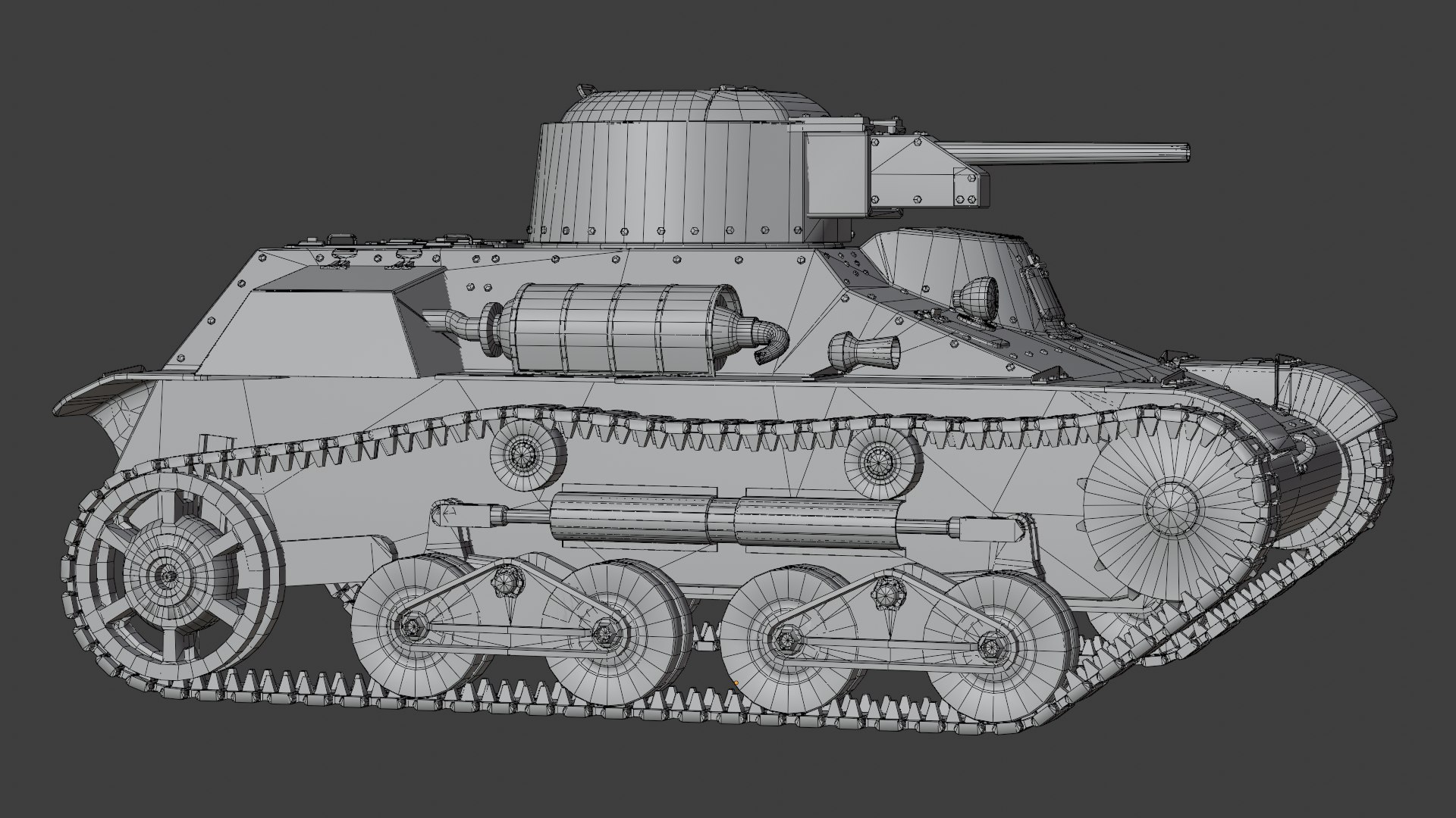 WWII Japanese Light Tank Type 95 Ha-Go 3D Model - TurboSquid 2391090