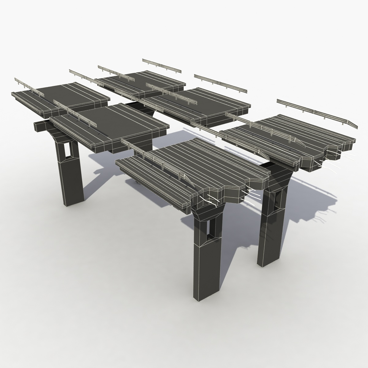 modeled highway 3d model