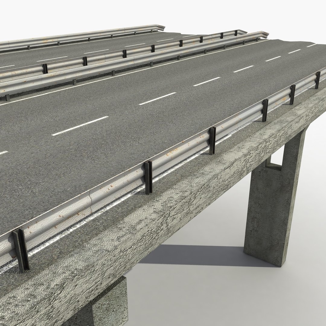 Modeled Highway 3d Model