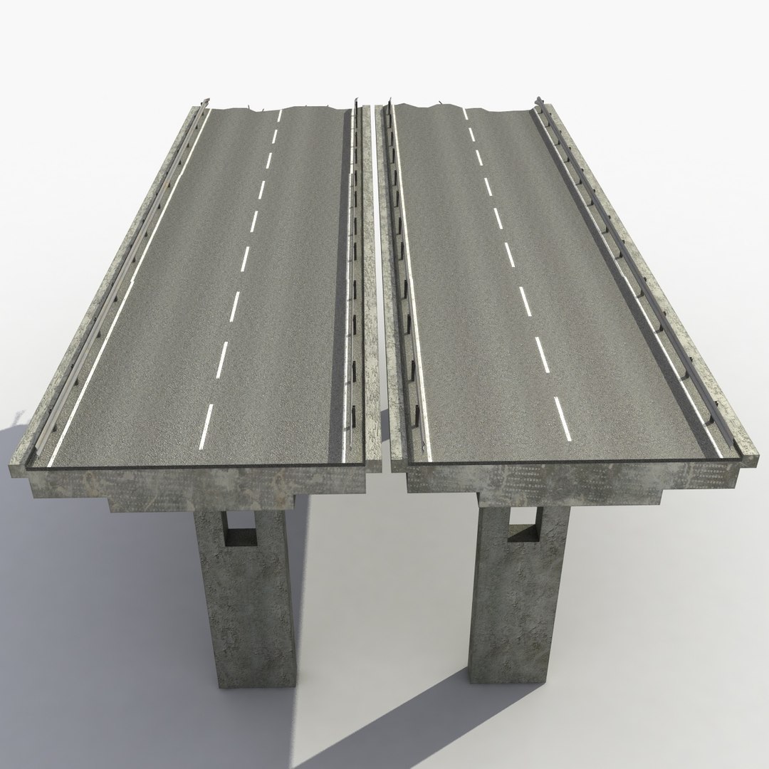 Modeled Highway 3d Model