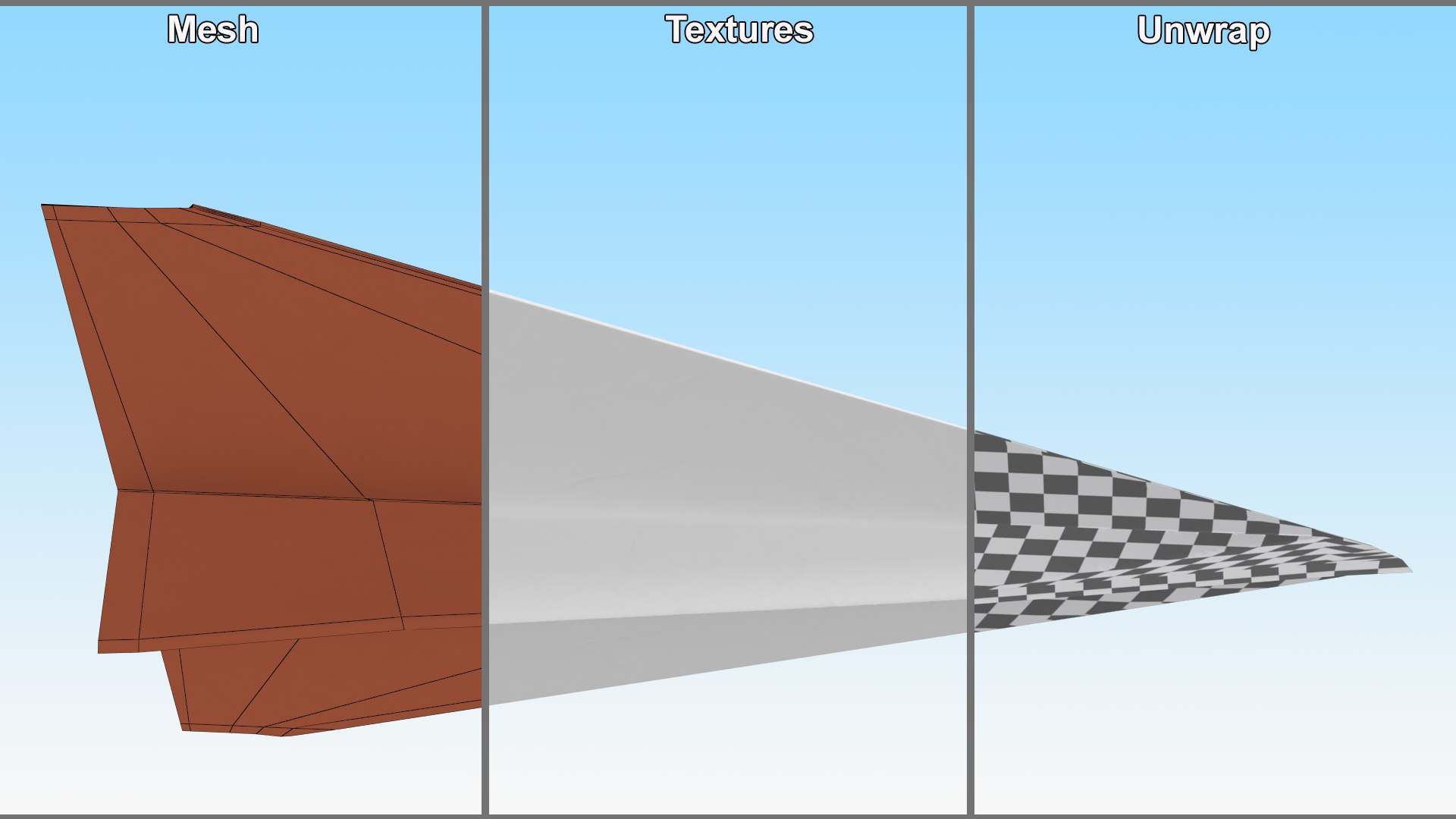 3D Realistic Paper Airplane Model - TurboSquid 2279731