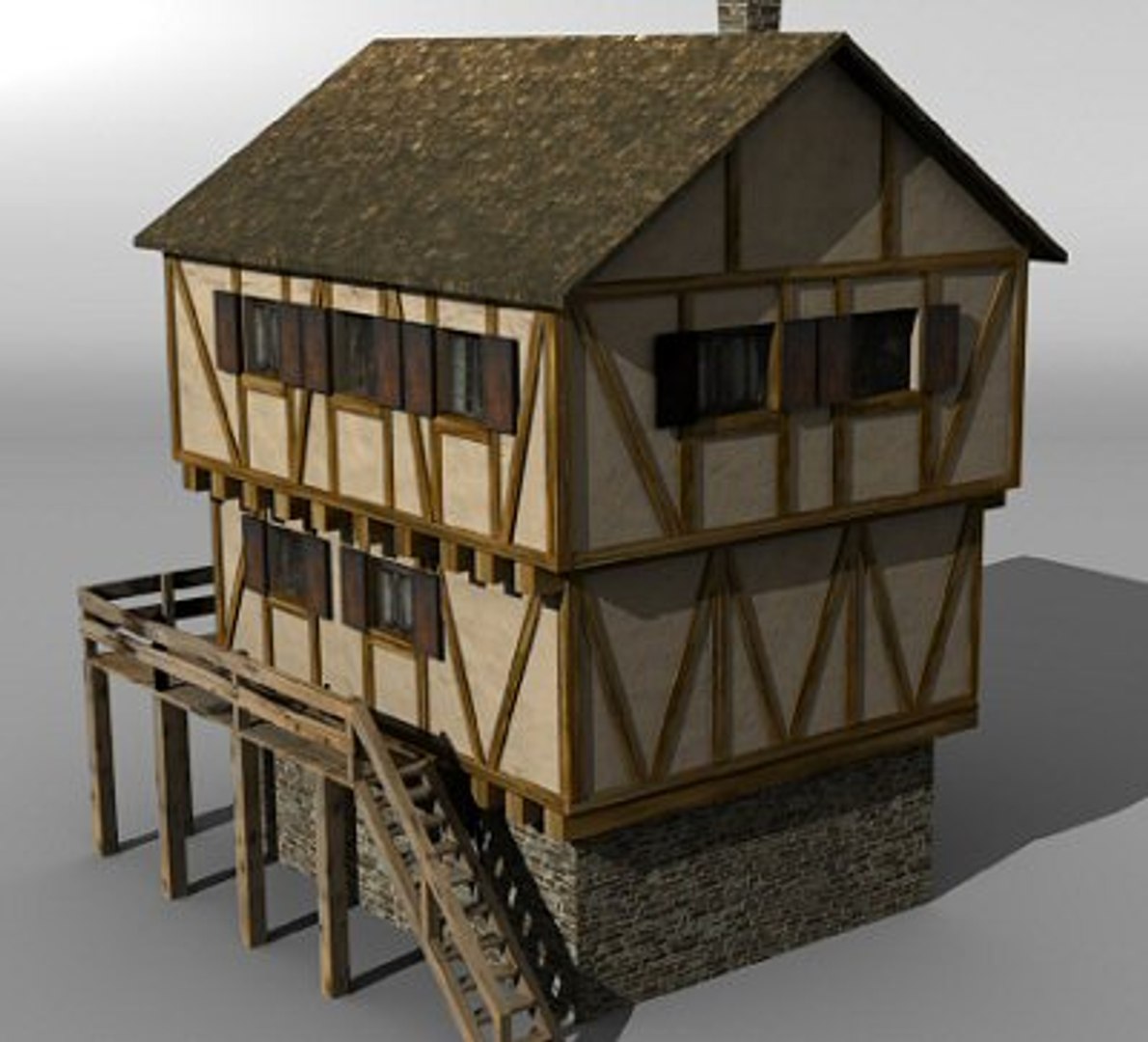 medieval building 3d model