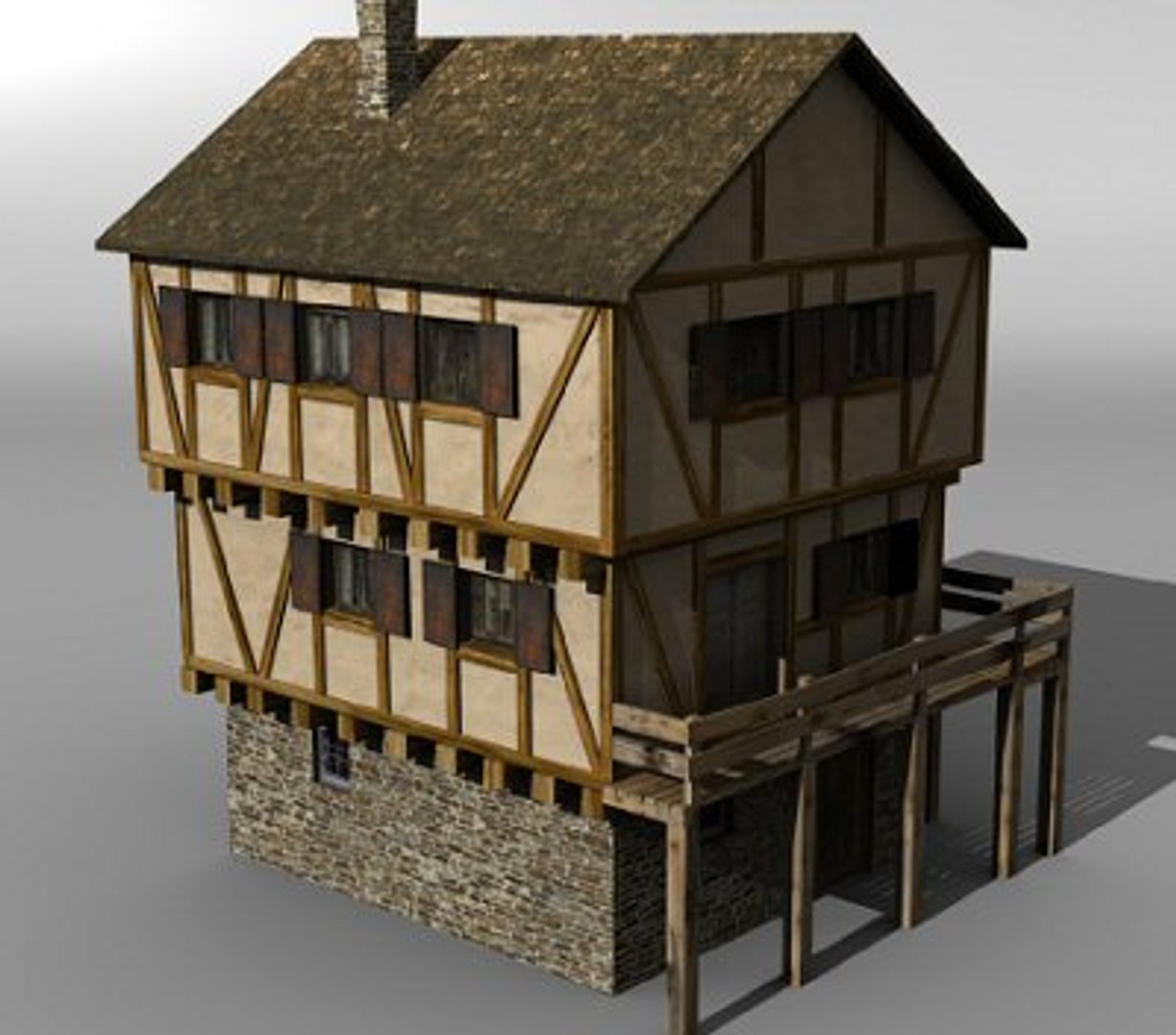 medieval building 3d model