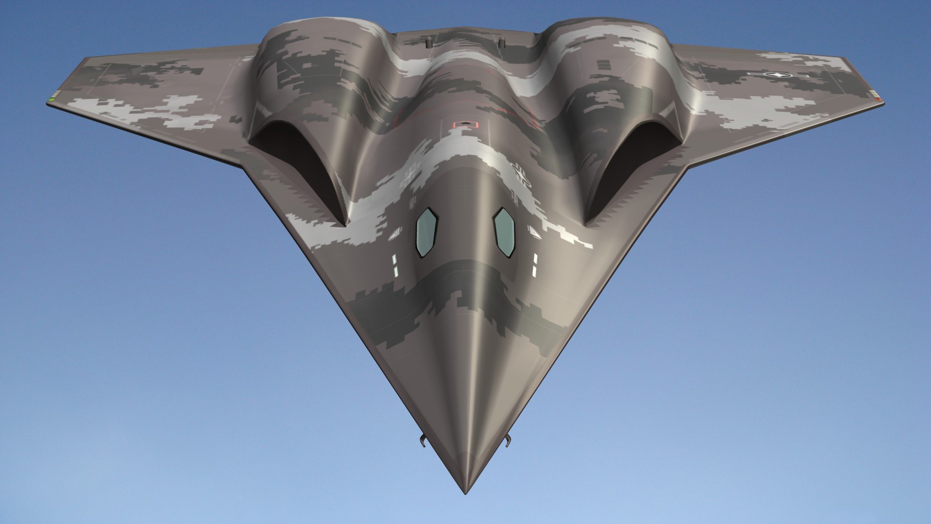 Fictional Fighter Jet Camo II 3D Model - TurboSquid 2132319