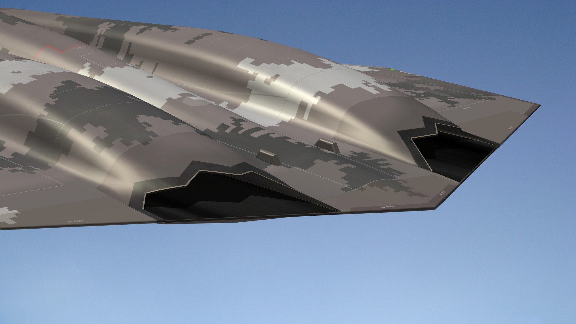 Fictional Fighter Jet Camo II 3D Model - TurboSquid 2132319