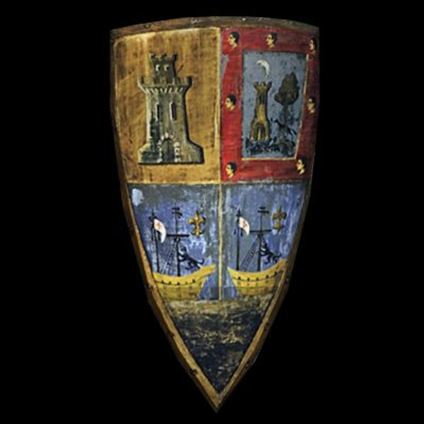 3d model medieval shields