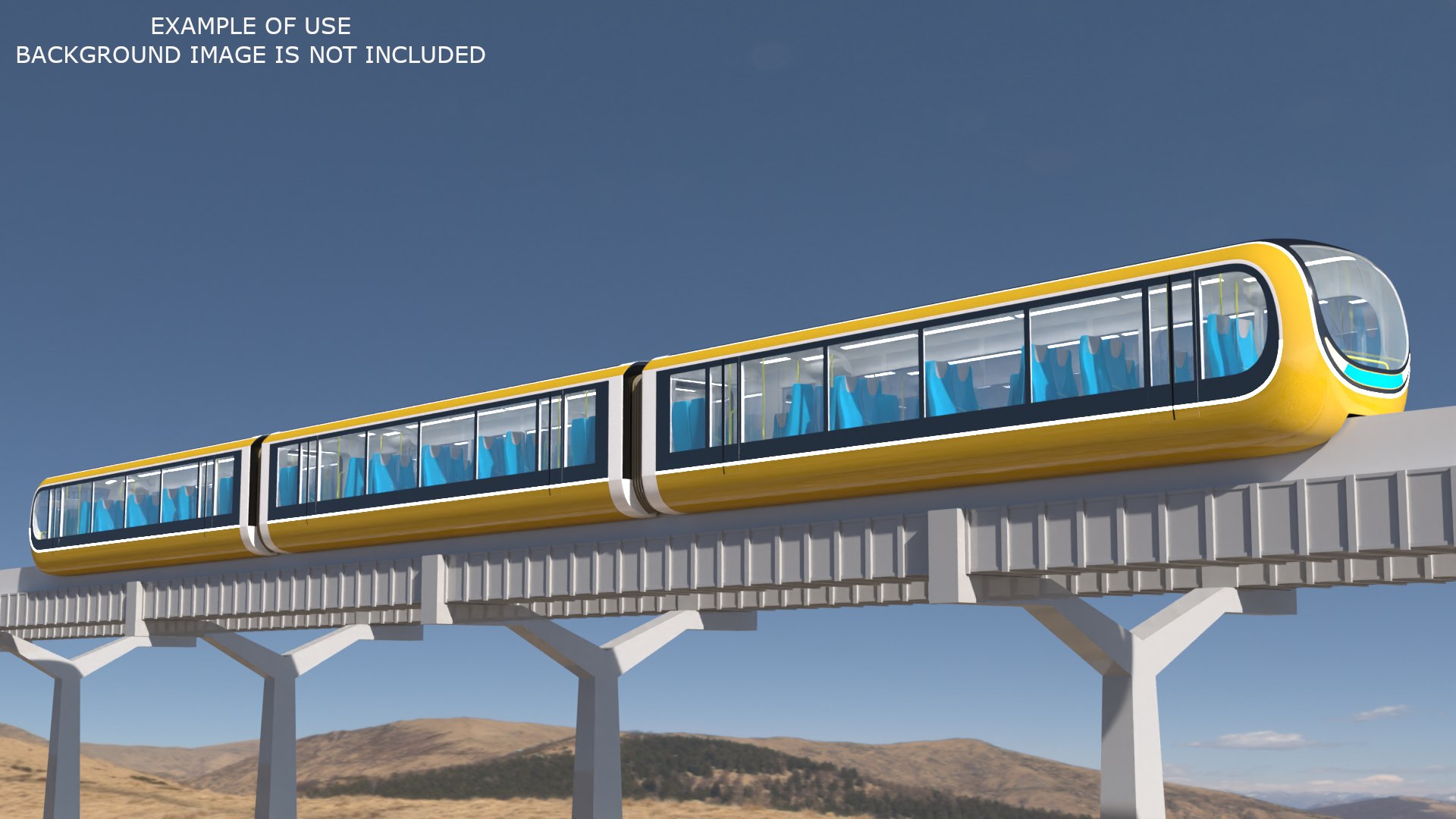 3D Monorail Train Concept 2023 II Model - TurboSquid 2064978