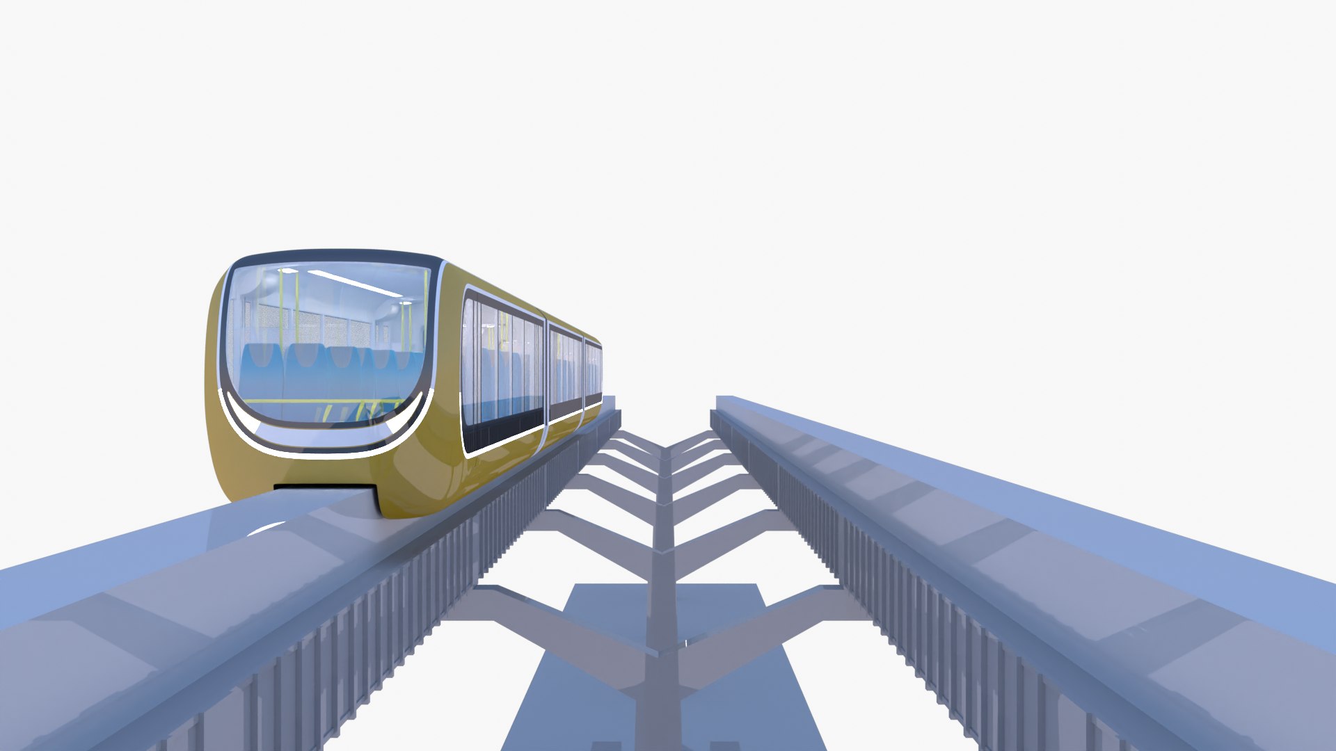 3D Monorail Train Concept 2023 II Model - TurboSquid 2064978