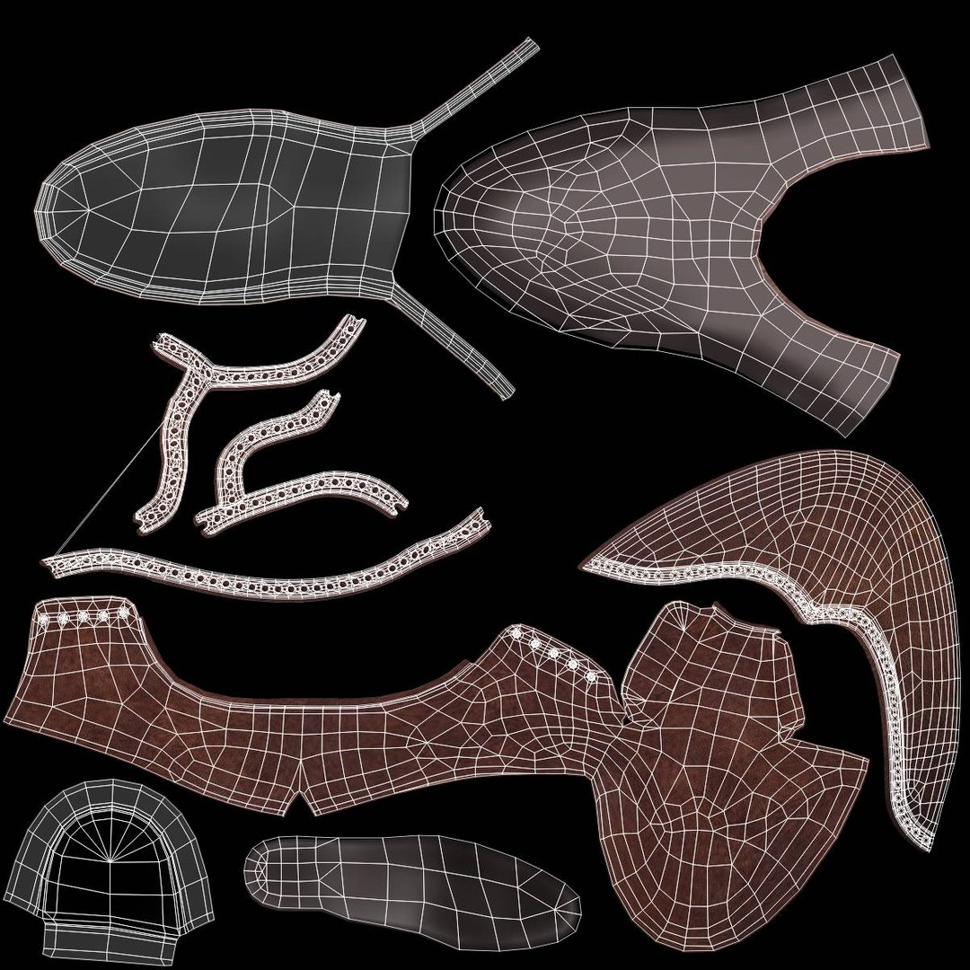 Shoe Man Leather 3d Model