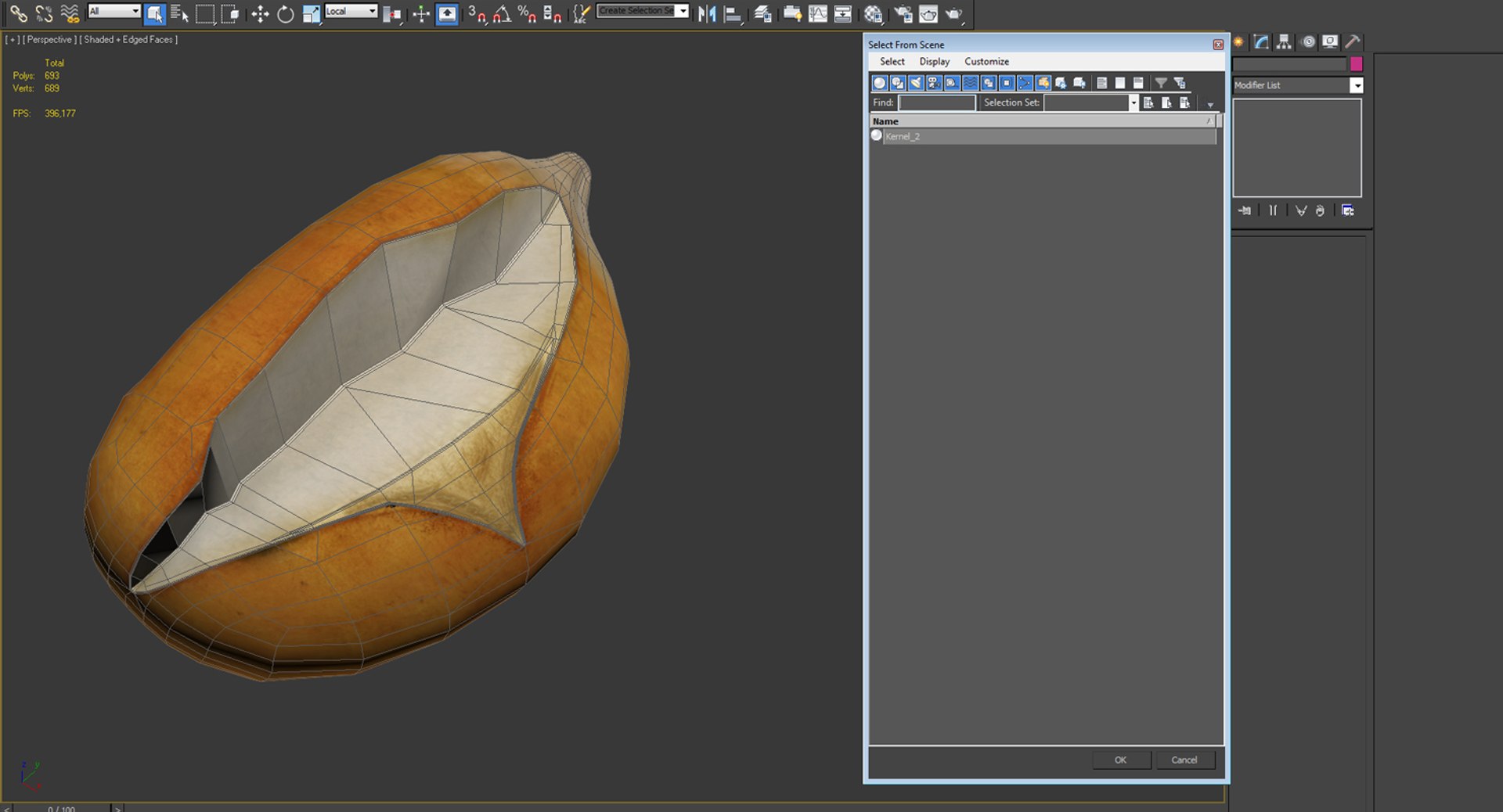 Popcorn Kernel 3d Model