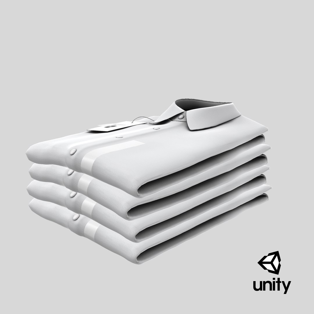 Folded Button Down Shirts 4 Pile Color Variations 3D Model - TurboSquid ...