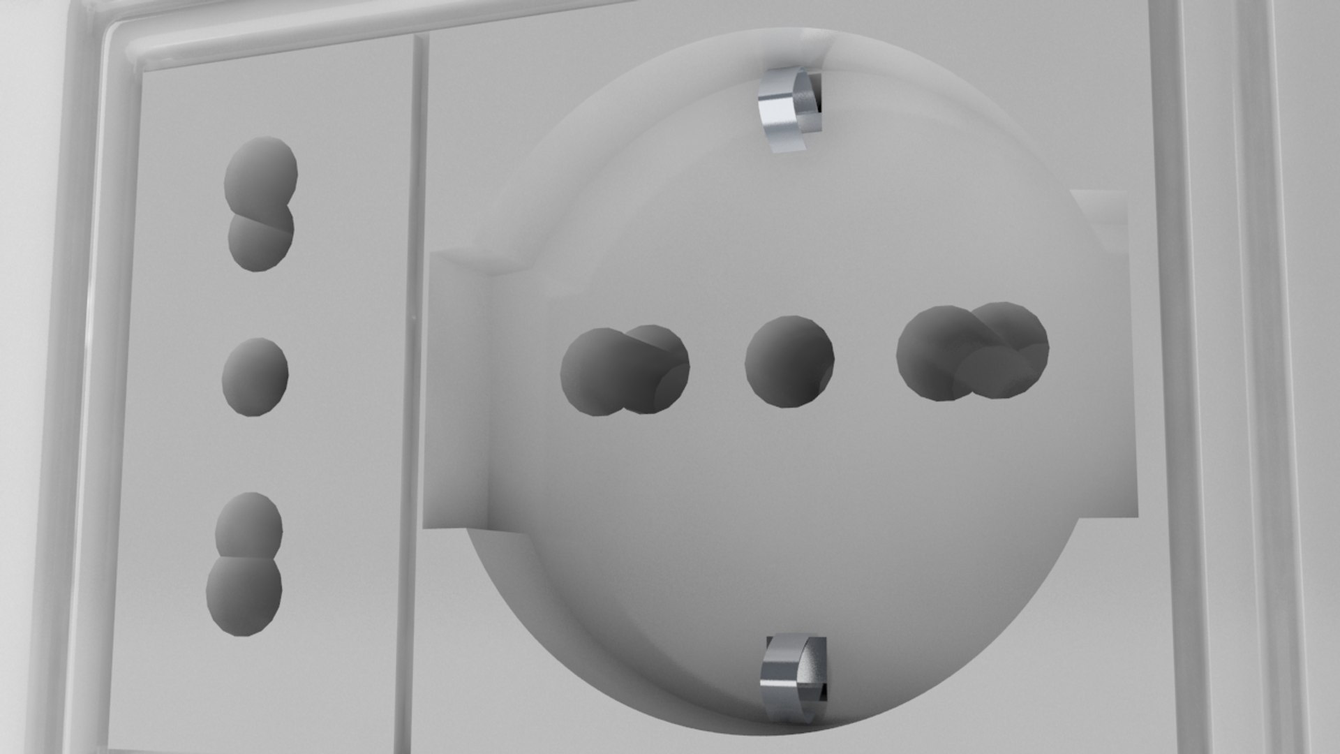 Power Outlet V3 3d Model