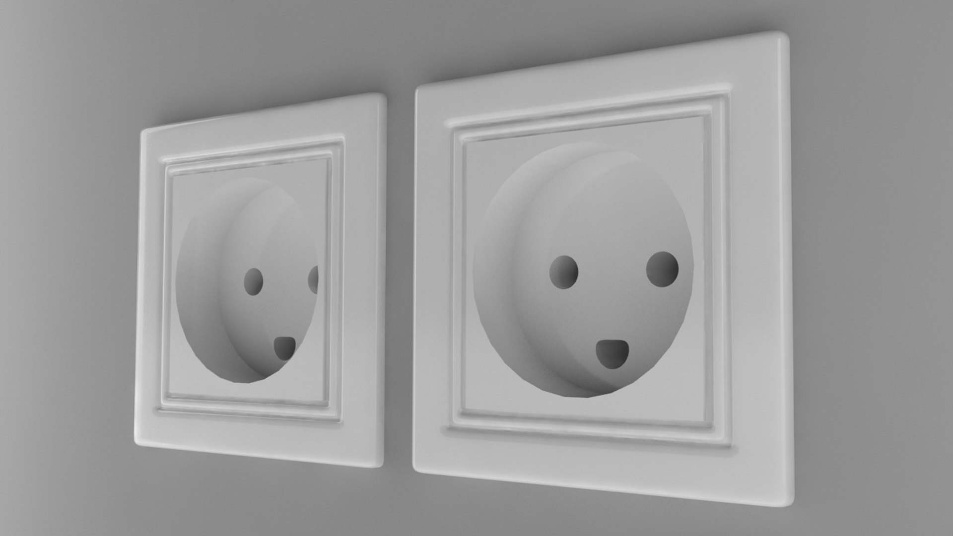 Power Outlet V3 3d Model