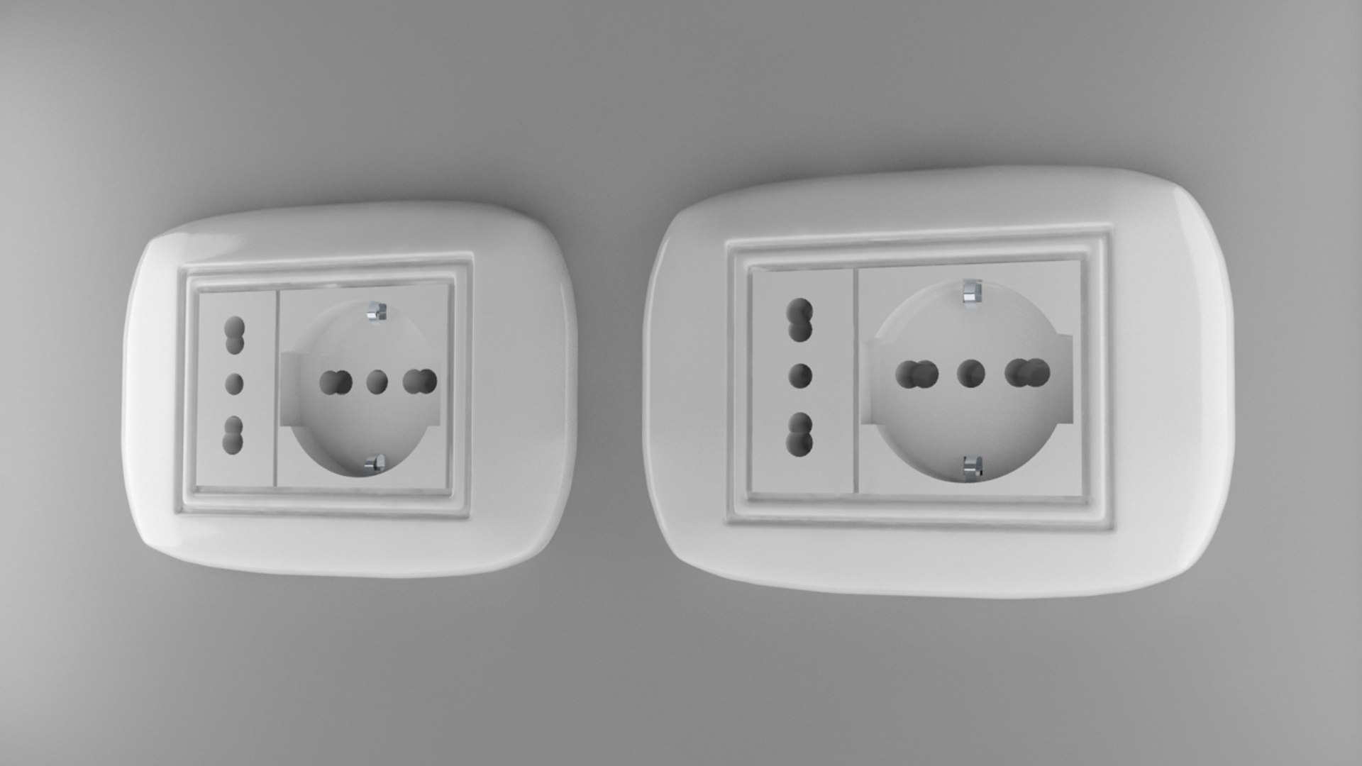 Power Outlet V3 3d Model