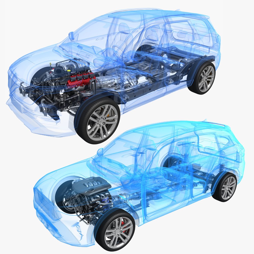 SUV Chassis X-Ray collection model - TurboSquid 2053160