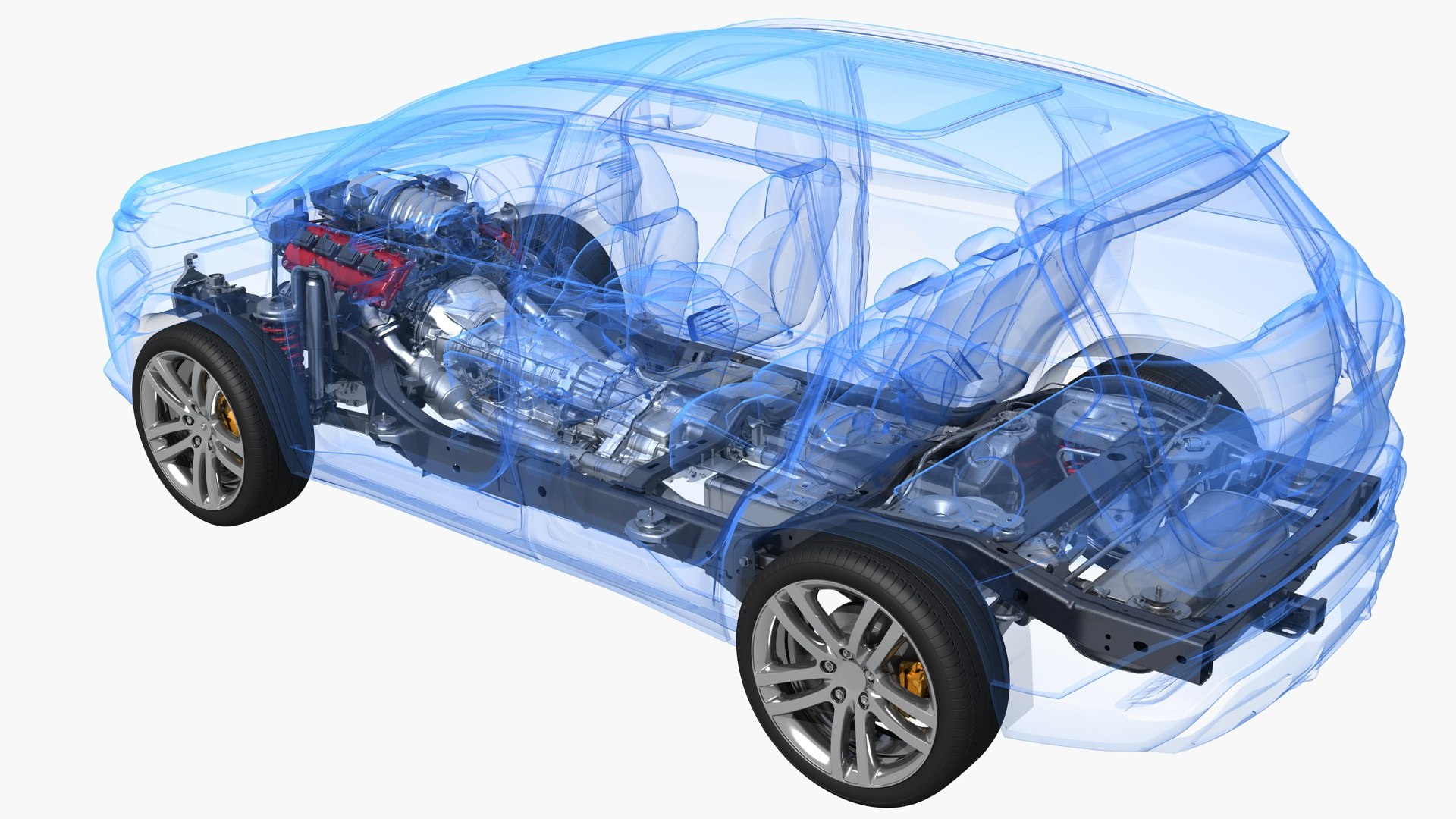 SUV Chassis X-Ray collection model - TurboSquid 2053160