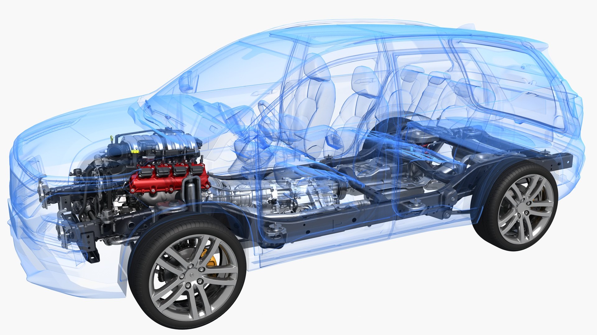 SUV Chassis X-Ray Collection Model - TurboSquid 2053160