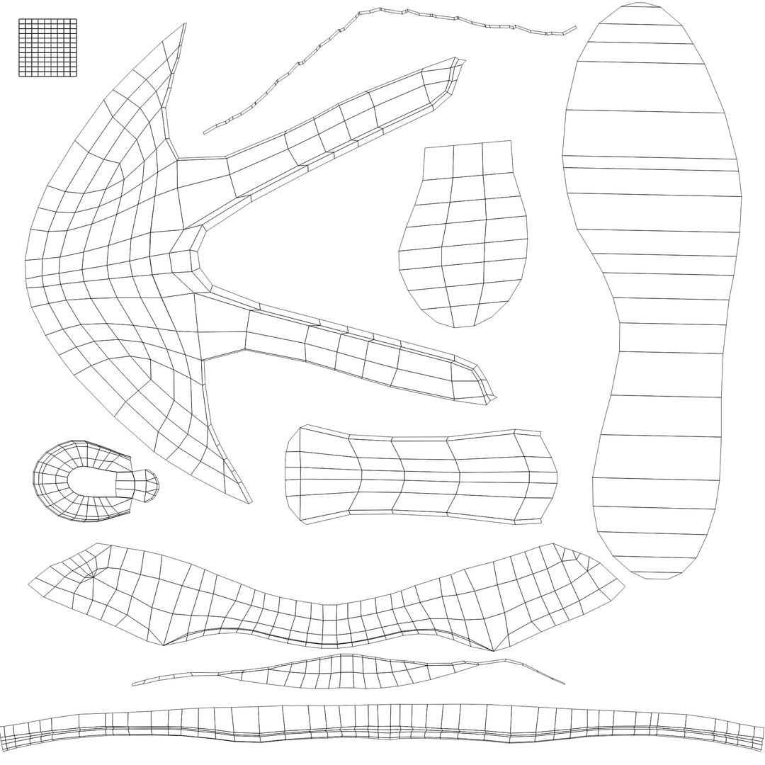 3D Sneaker Shoe Model - TurboSquid 1505242