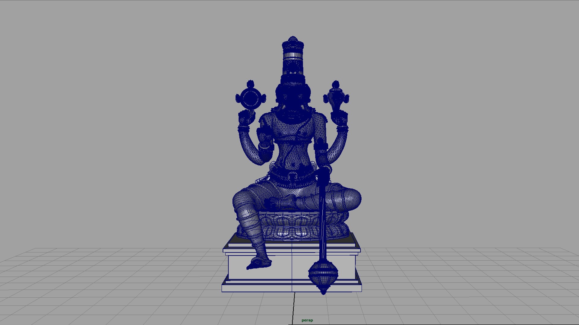 3D God Vishnu Venkatesha Statue Model - TurboSquid 2555950